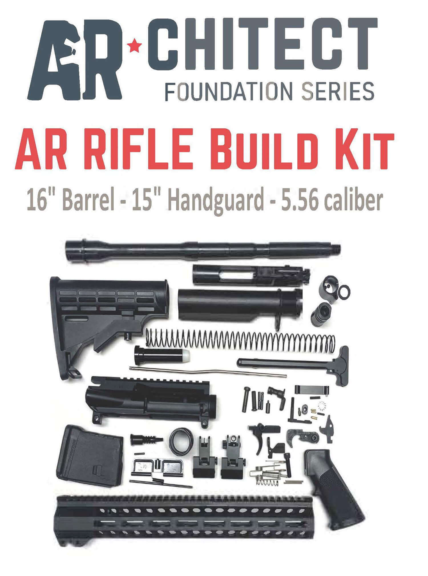 Bowden Tactical J27115 AR Rifles Build Kit Complete, 15" M-Lok ...