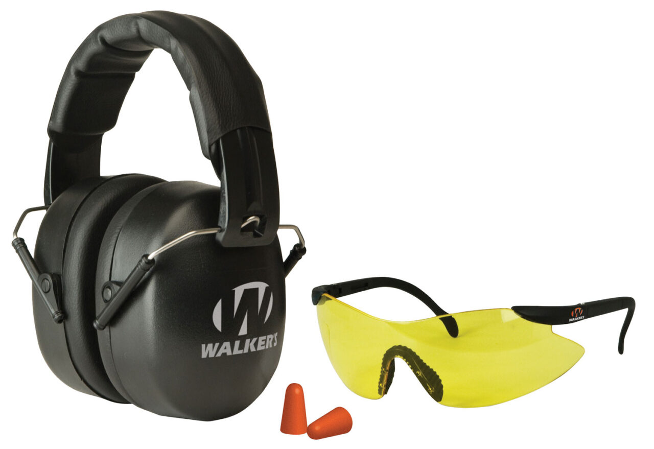 Walker's GWPFM3GFP EXT Range Shooting Muff Combo Kit Includes Foam Ear ...