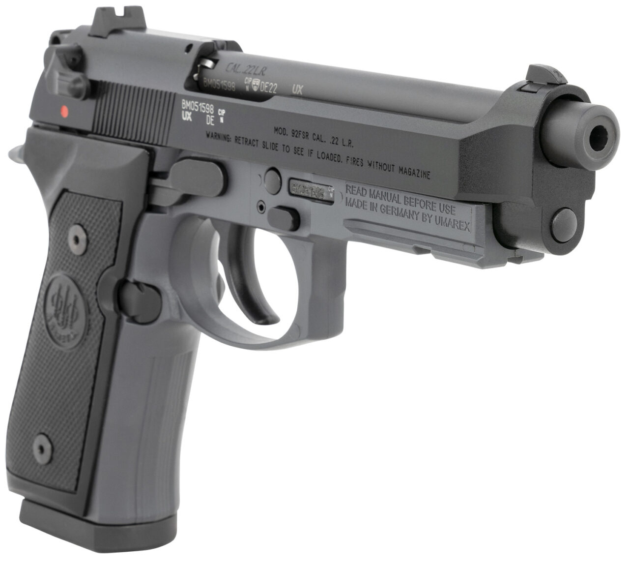 Beretta USA J90A192FSRF58 92FSR 22 LR 10+1 5.30" Black Burniton ...