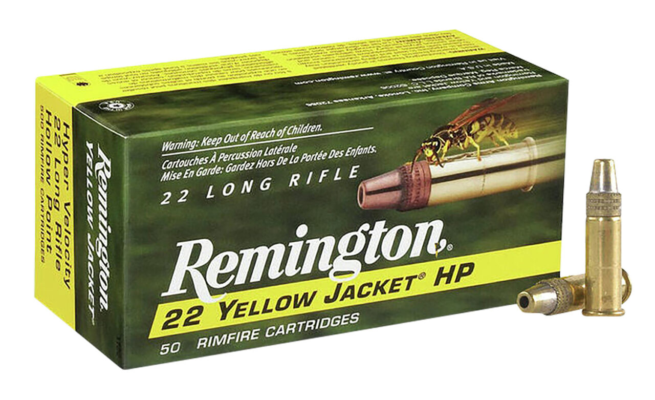 Remington Yellow Jacket 22 LR Hollow Point Hunting Ammo