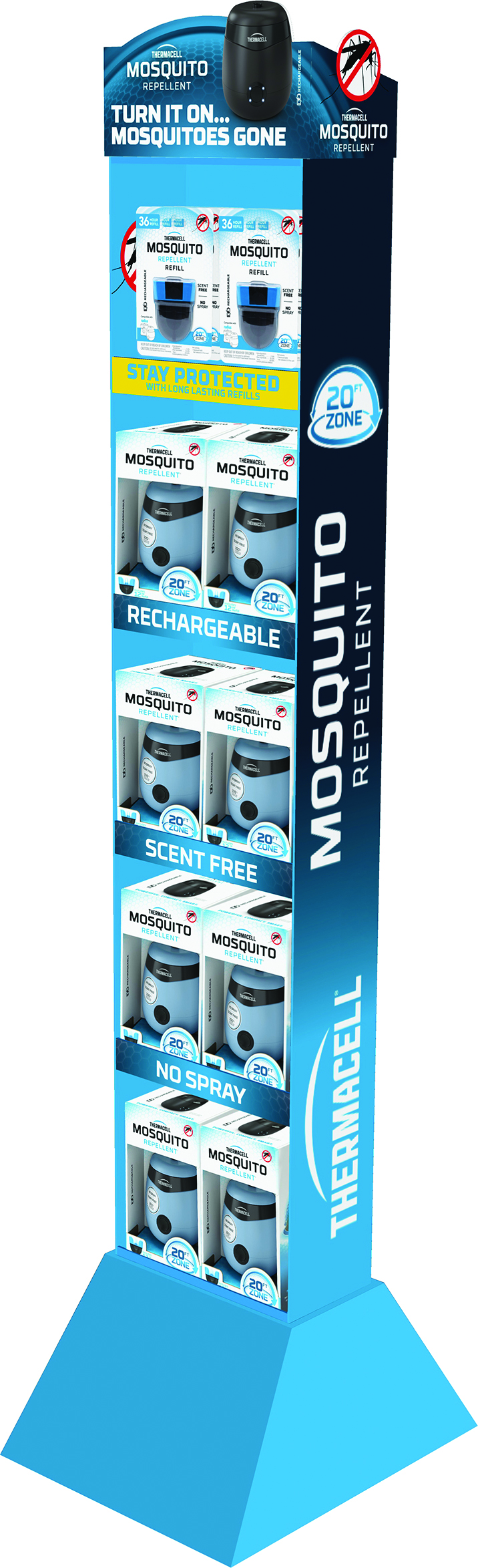 THERMACELL REPELLENT DISPLAY RECHARGEABLE & REFILLS - BackForty Outdoors